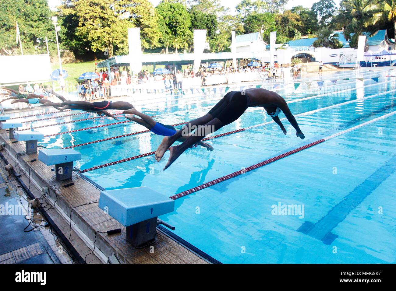 Swimming Pool, Beau Bassin.Mauritius Stock Photo - Alamy