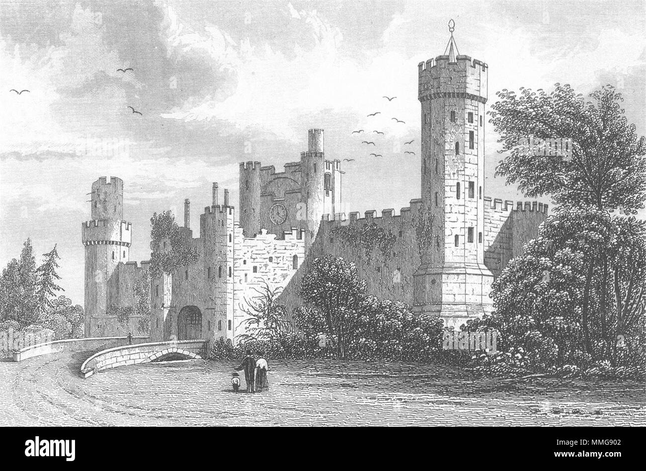Guys Tower Warwick Castle Warwick High Resolution Stock Photography and ...