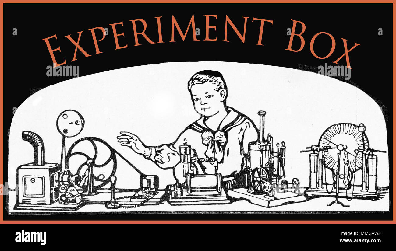 Cover of experiment box , special prize and reward for children and ...