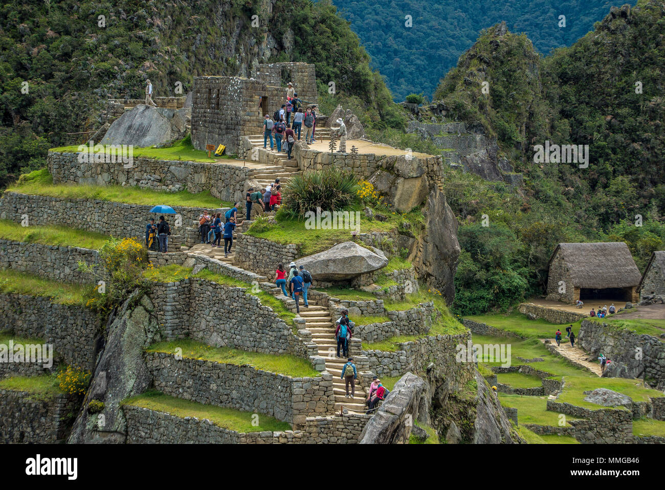 The road to Machu Picchu and beautiful landscapes Stock Photo - Alamy