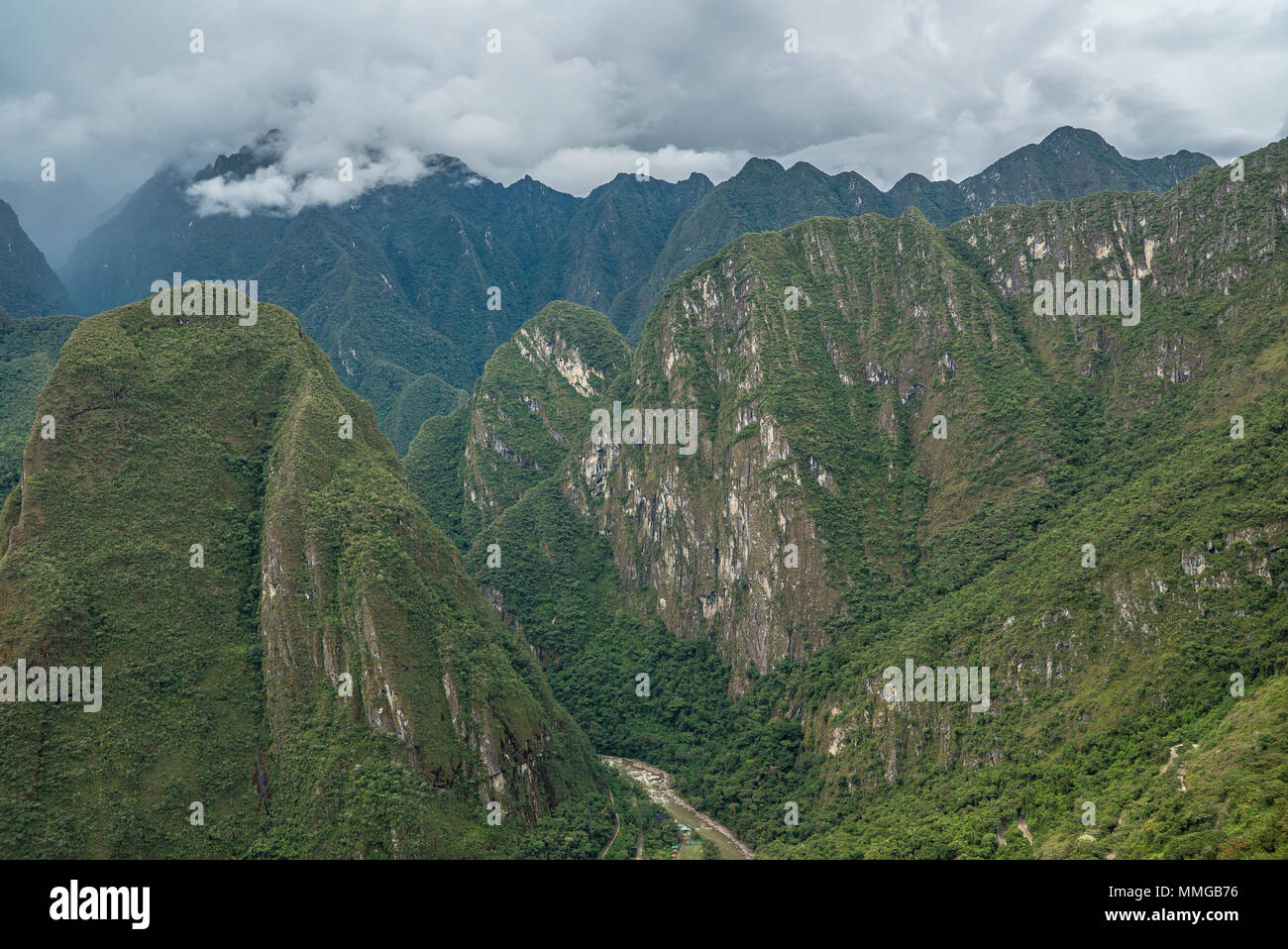 The road to Machu Picchu and beautiful landscapes Stock Photo - Alamy