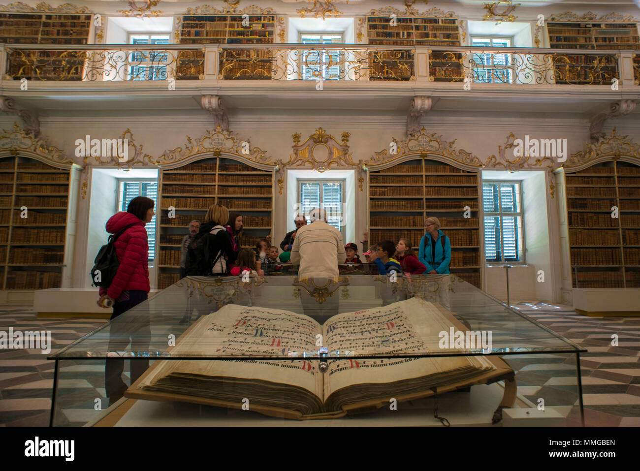 Varna, Bolzano. Students visit the library, Novacella Abbey - Neustift ...