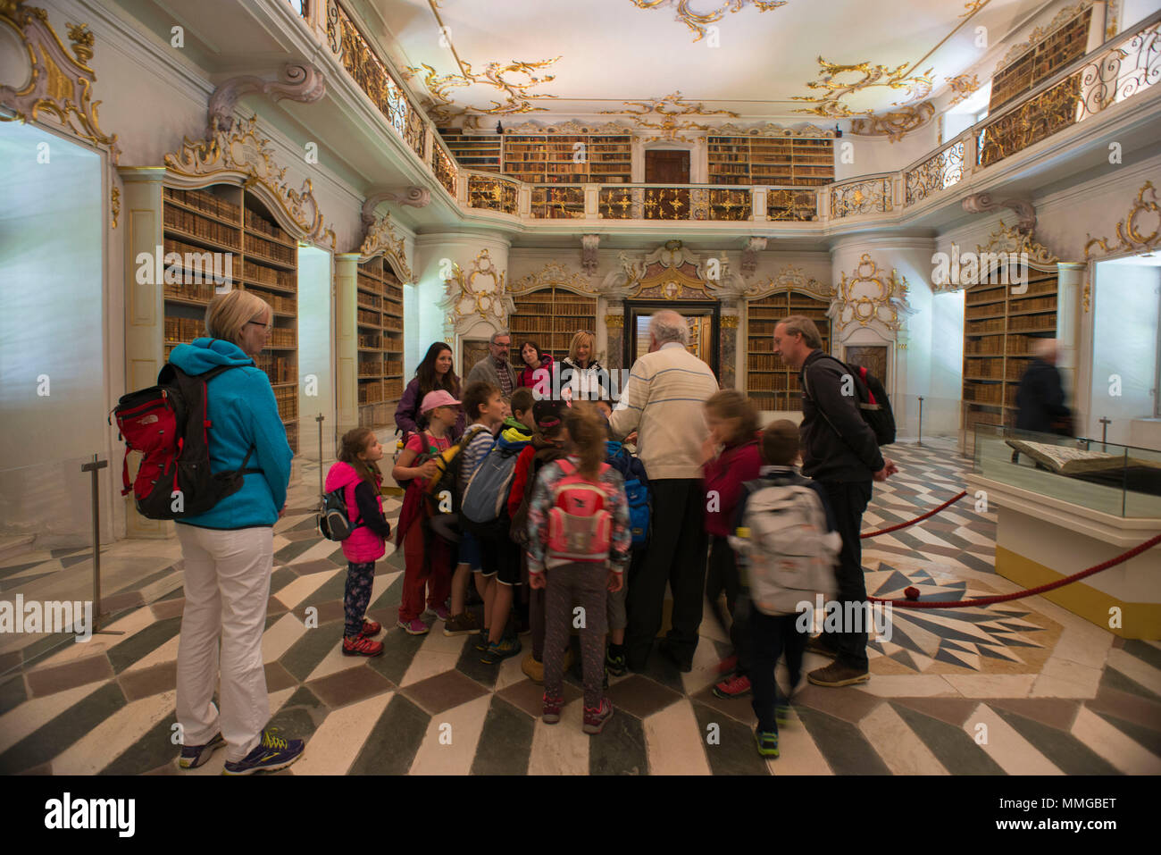 Varna, Bolzano. Students visit the library, Novacella Abbey - Neustift ...
