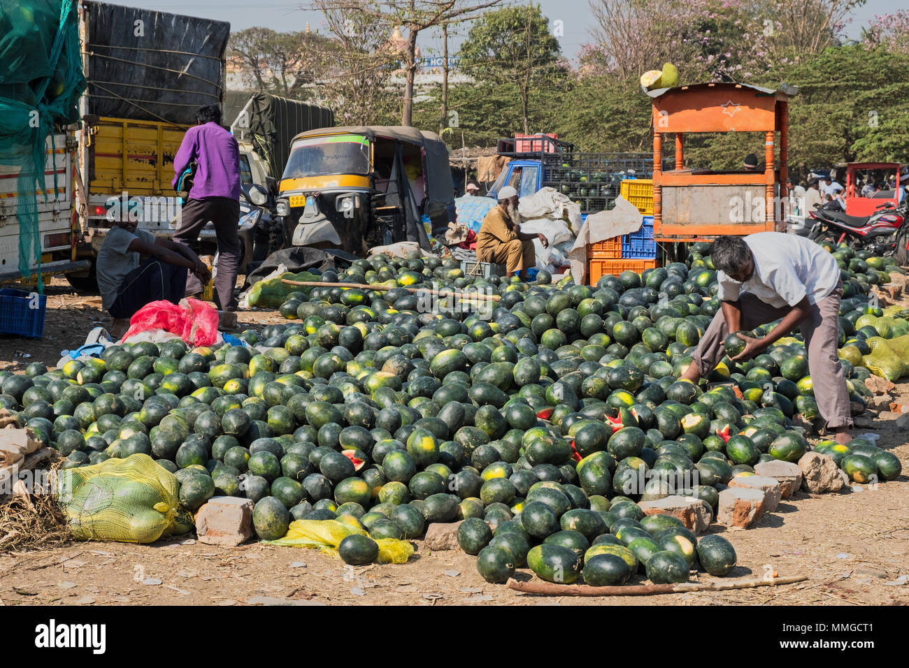 Water melon seller hi-res stock photography and images - Alamy