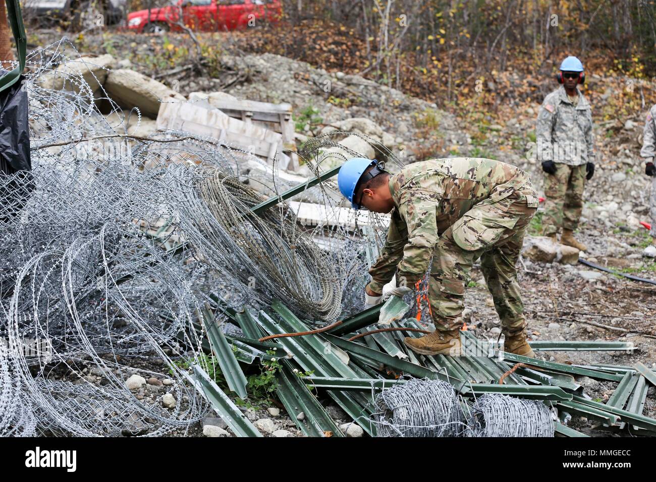 Alaska Army National Guard Sgt. Kin Shaw, a wheeled vehicle mechanic ...
