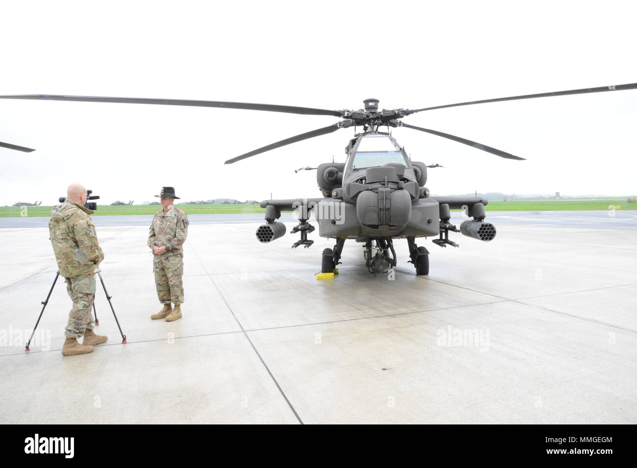 Military journalists interview Army Col. Cain Baker, commander of the ...