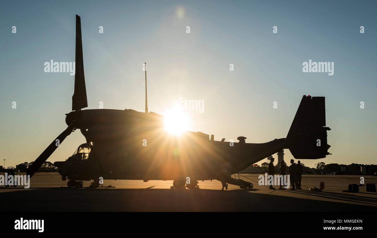 An 8th Special Operations Squadron CV-22 Osprey tiltrotor aircraft ...