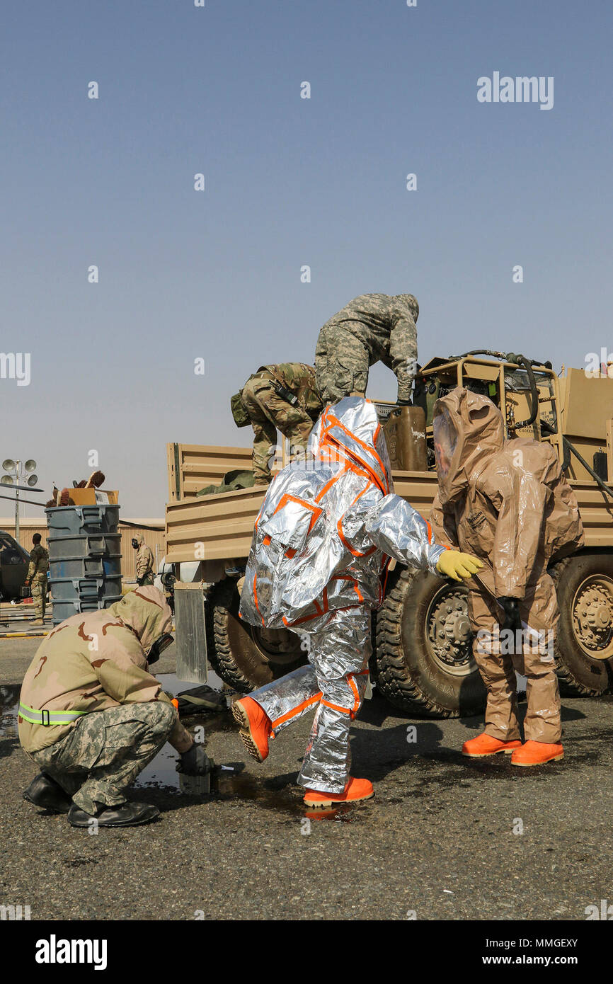 CAMP BUEHRING, Kuwait – Soldiers from the 208th Chemical, Biological ...