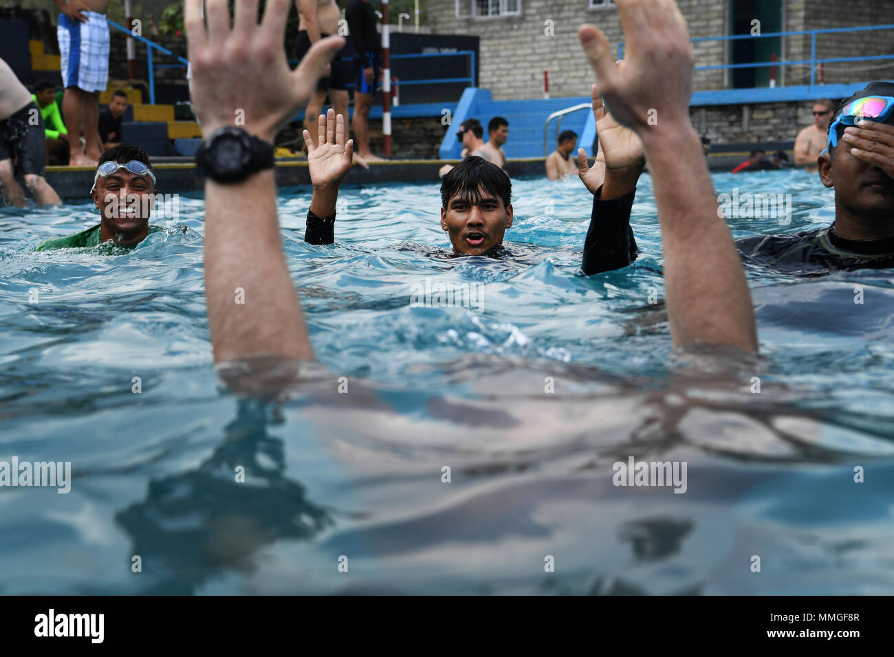 A U.S. Air Force 320th Special Tactics Squadron operator teaches ...