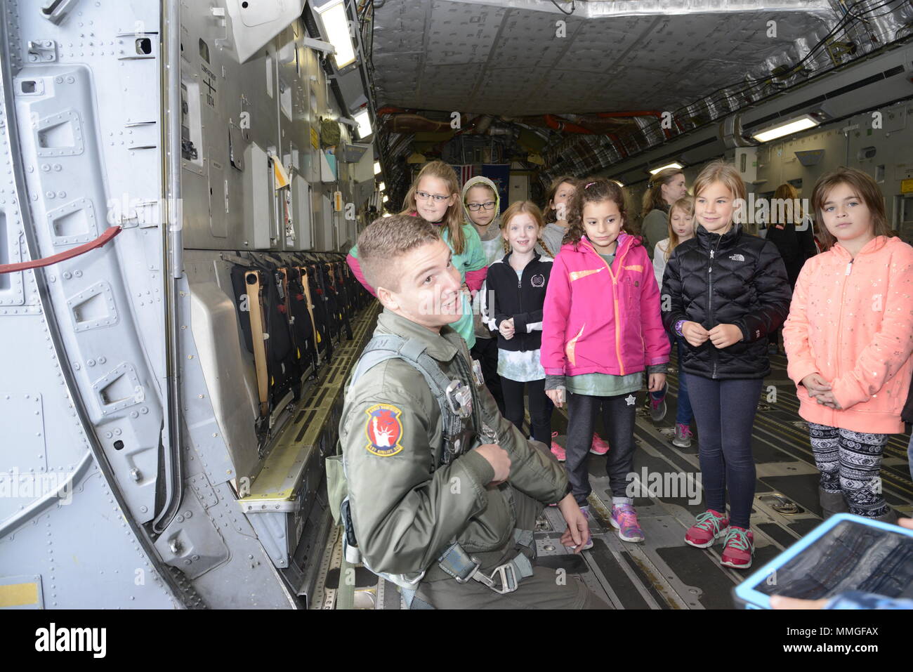 The 105th Airlift Wing hosted hundreds of school children and veterans ...