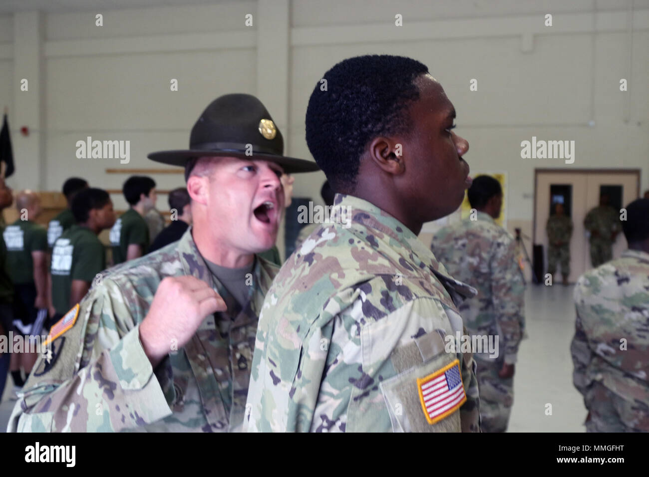 Sgt. 1st Class Todd Owen, a drill sergeant with the Mississippi ...