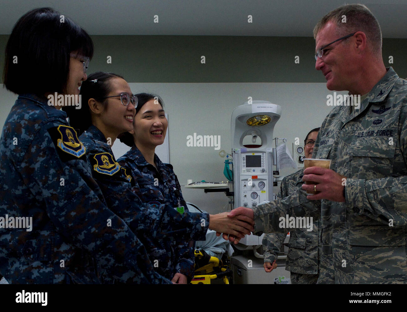 Royal Thai nurses meet with Col. Paul Murray, 99th Air Base Wing ...