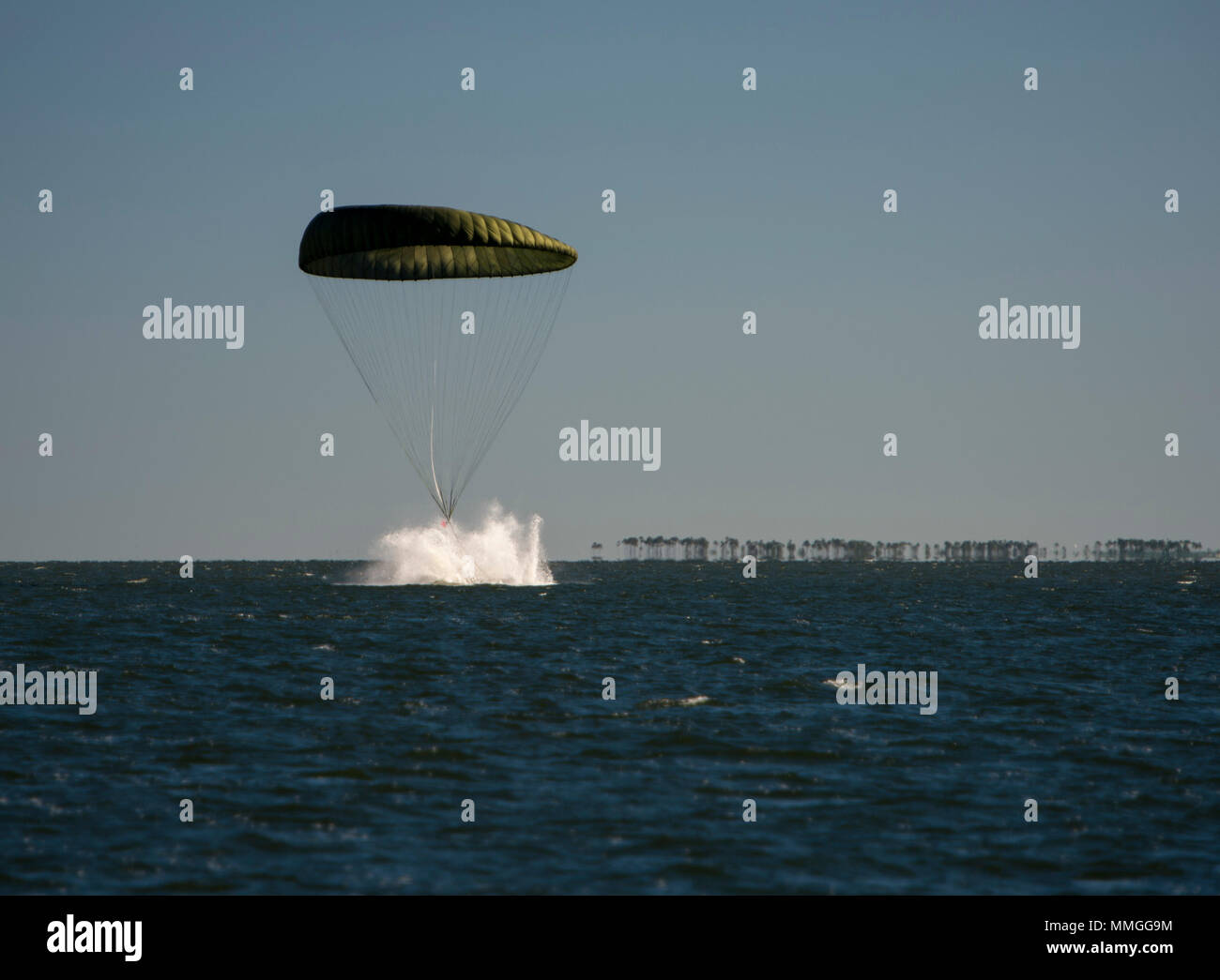 Cargo is dropped at Long Beach, Mississippi, Oct. 29, 2017. Exercise ...