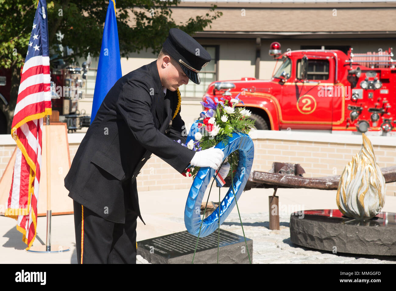Tyler Moore, a Probationary Firefighter with the Felton Fire Company ...