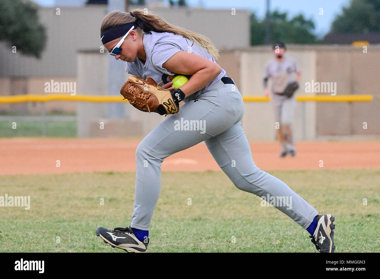 The All-Air Force Women's Softball Team plays against Joint Base San ...