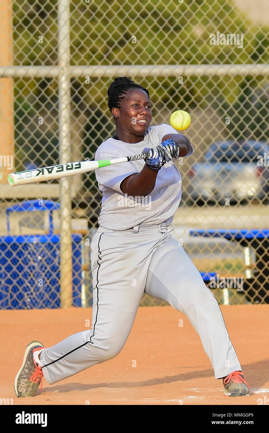 The All-Air Force Women's Softball Team plays against Joint Base San ...