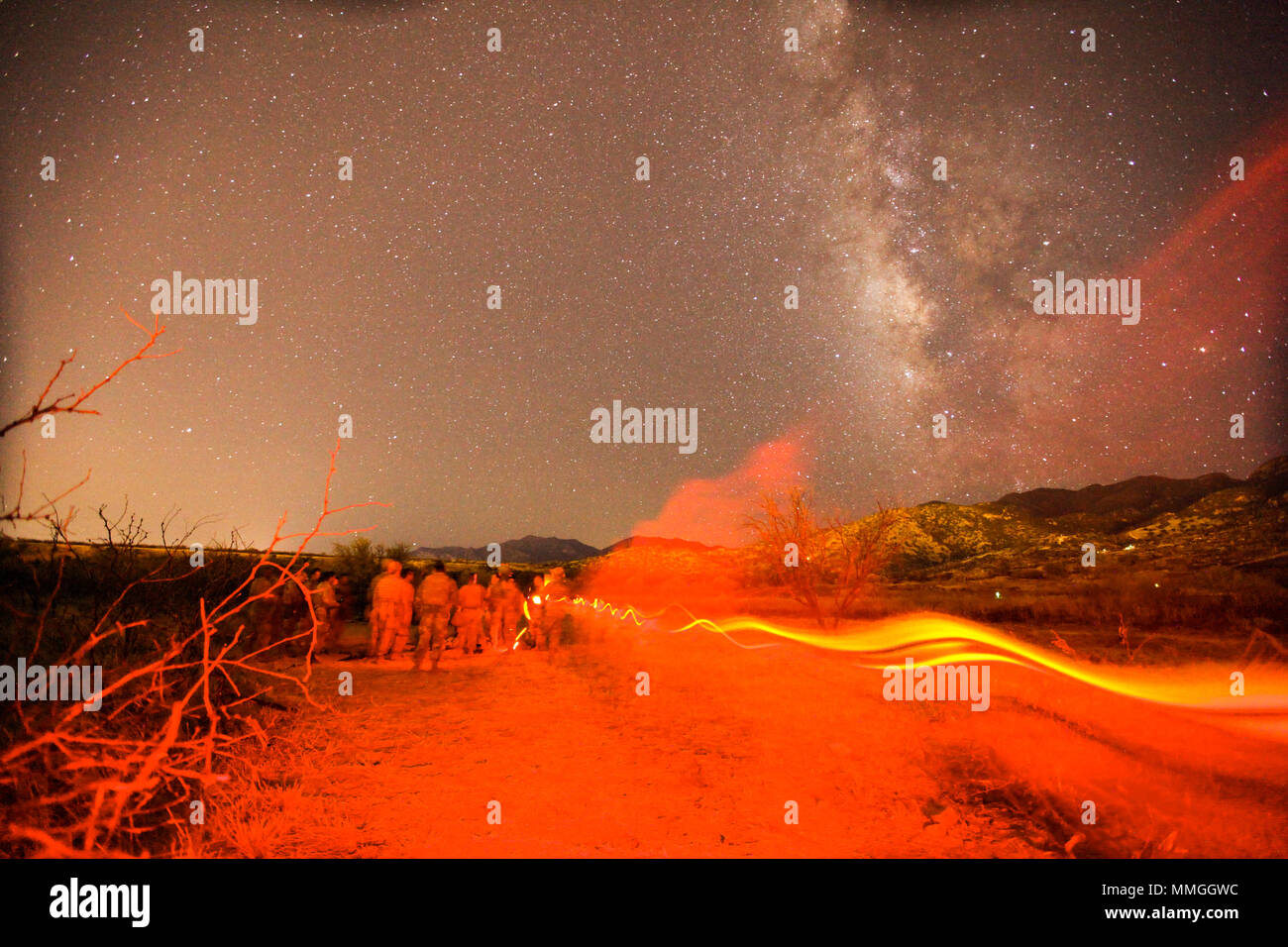 Alpha Company, 40th Expeditionary Signal Battalion conducts a live fire ...