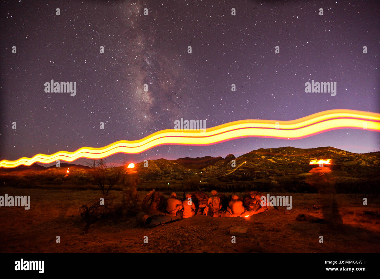 Alpha Company, 40th Expeditionary Signal Battalion conducts a live fire ...