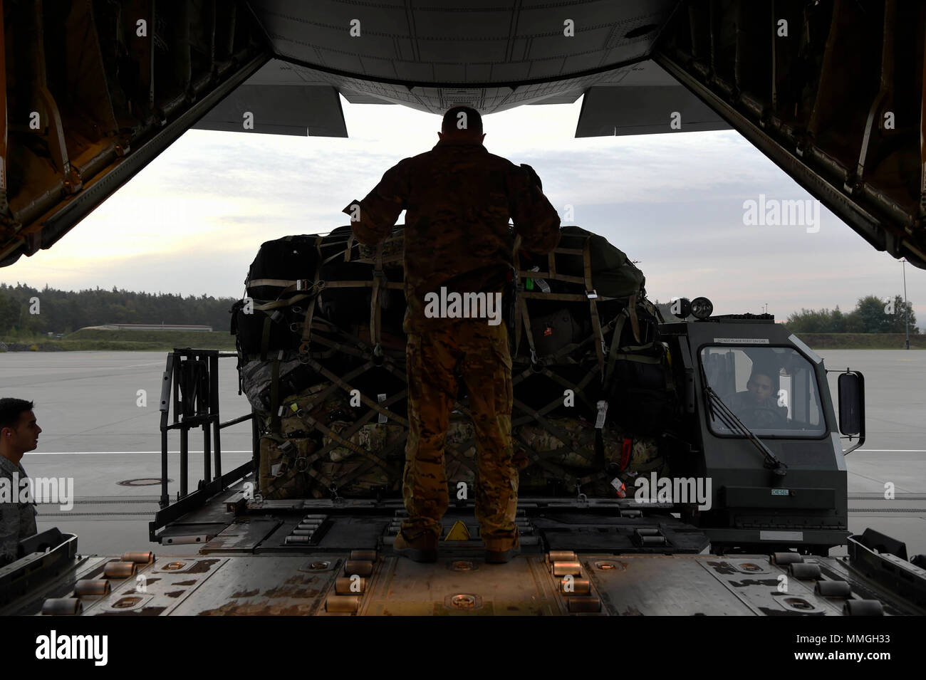 Airman from the 37th Airlift Squadron and 721st Aerial Port Squadron ...