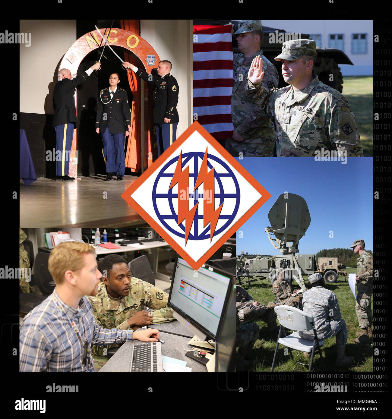 Photo collage with unit crest to help recognize unit NCOs, their value ...