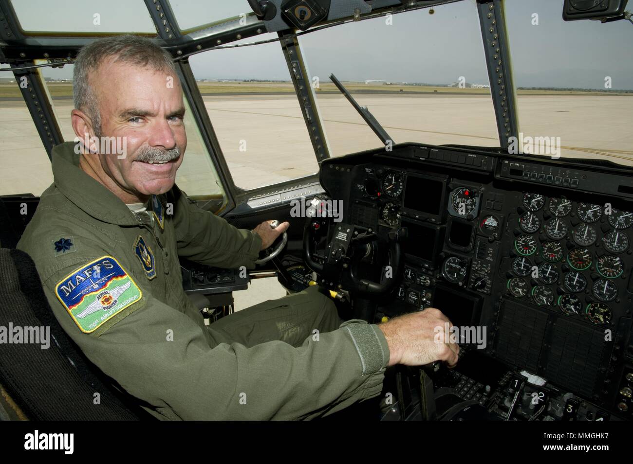 Lt. Col. Luke Thompson, the 302nd Airlift Wing chief of aerial ...