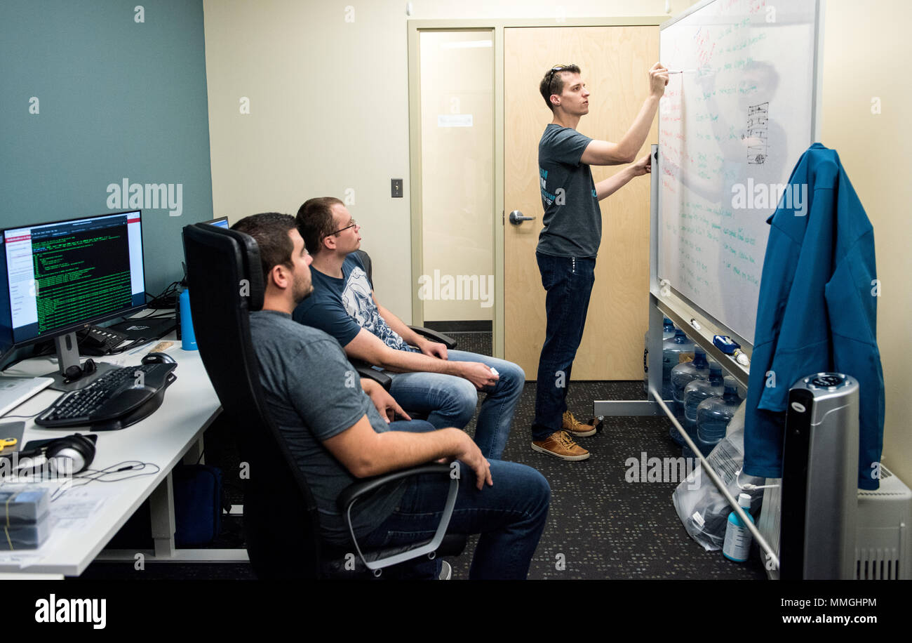 Tech. Sgt. Kyle Hanslovan, a cyber warfare specialist with the 175th ...