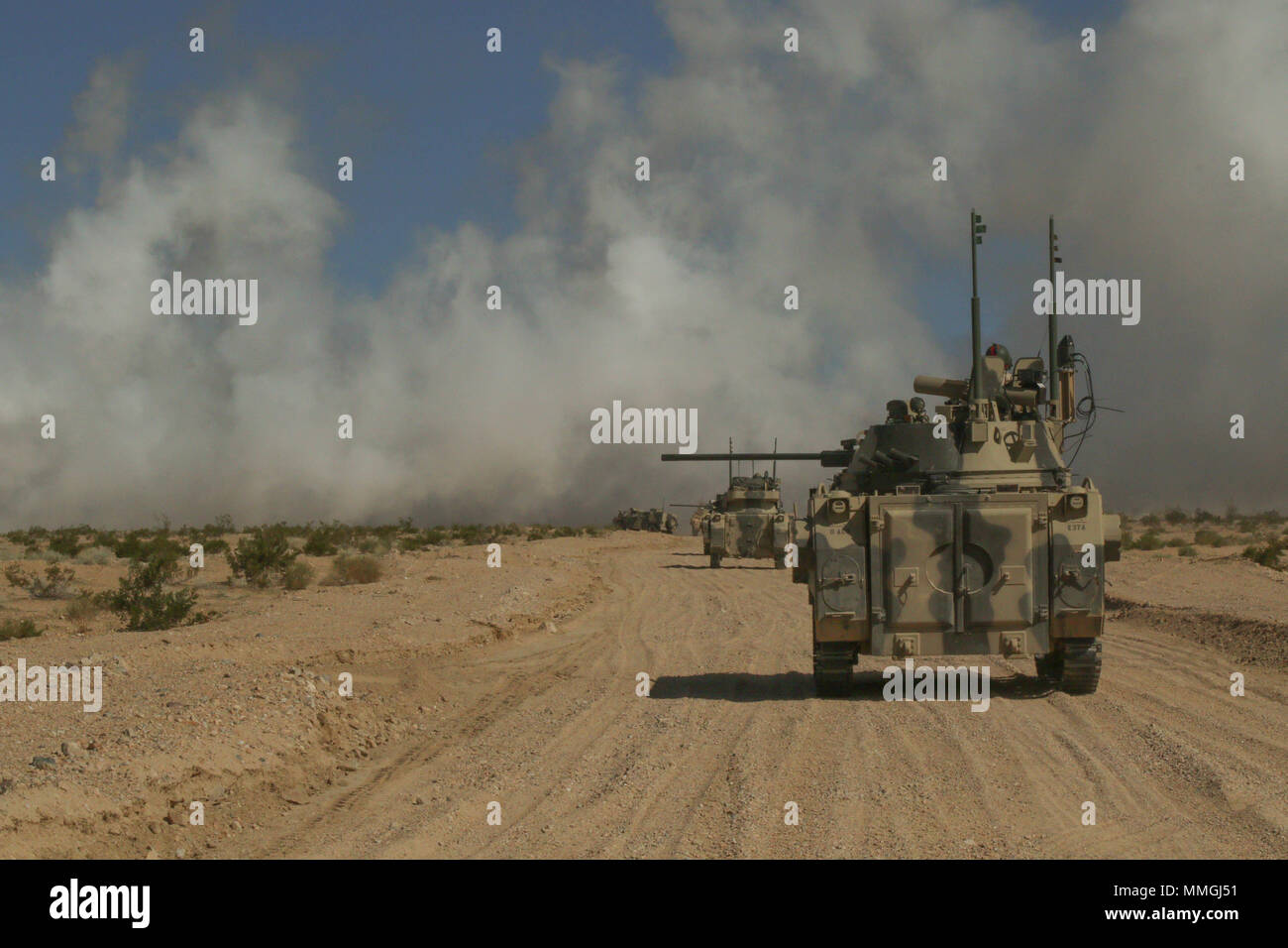 FORT IRWIN, Calif. – 11th Armored Cavalry Regiment Main Battle Tanks ...
