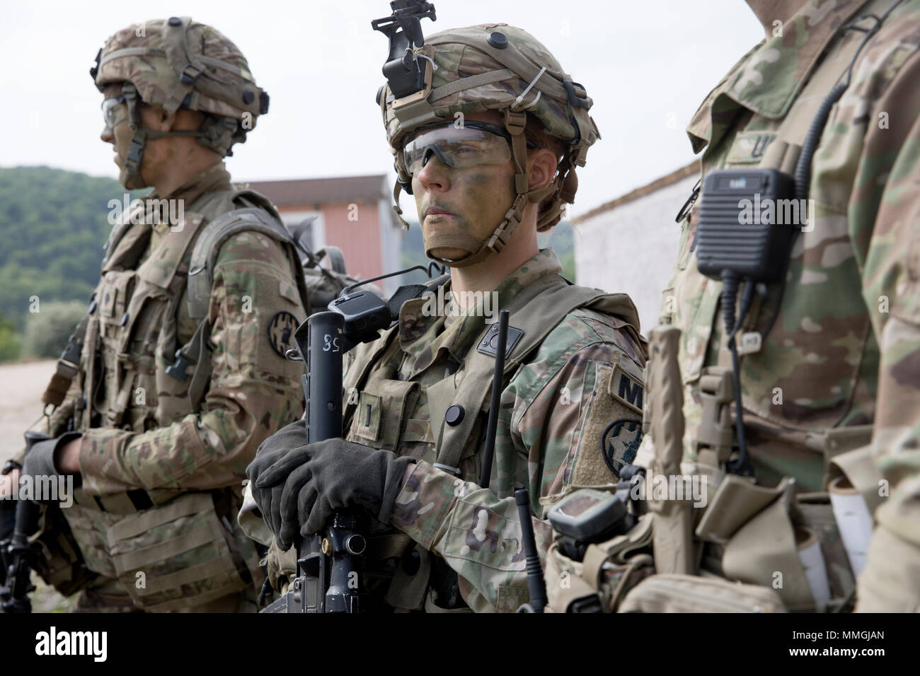 1Lt. Sarah Bitner, from Anderson, Indiana, and assigned to 287th ...