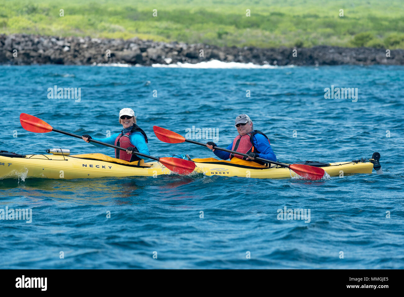 Sea kayaking in the Galapagos Islands, Ecuador Stock Photo - Alamy