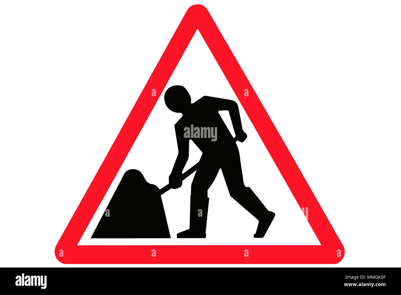 Men working road sign hi-res stock photography and images - Alamy