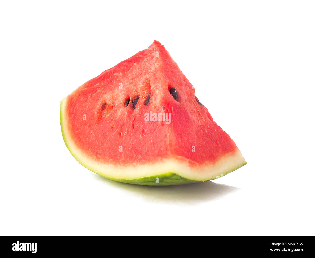 Watermelon slice isolated on white Stock Photo - Alamy