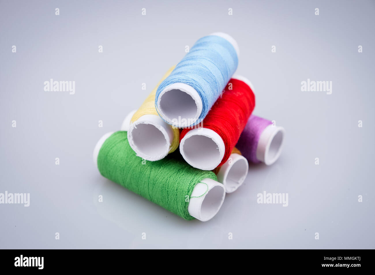thread rolls with filter effect retro vintage style Stock Photo - Alamy