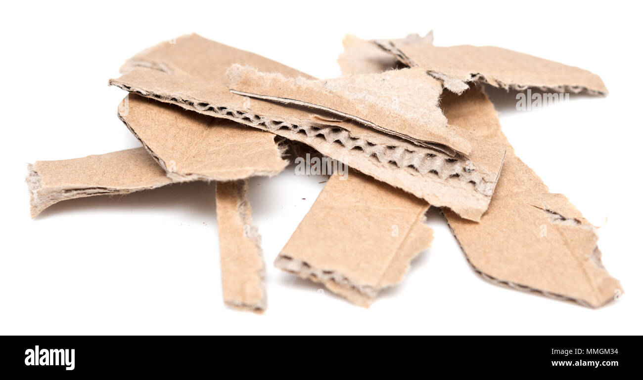 Pile of torn paper isolated on white background Stock Photo - Alamy