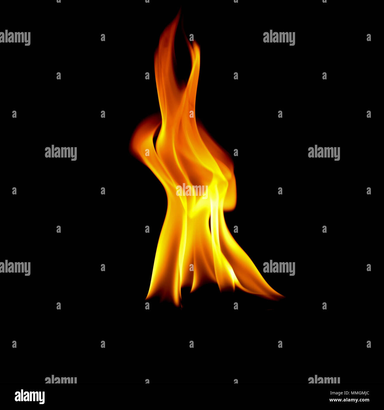 very hot fire abstract background. fire on the black background Stock ...