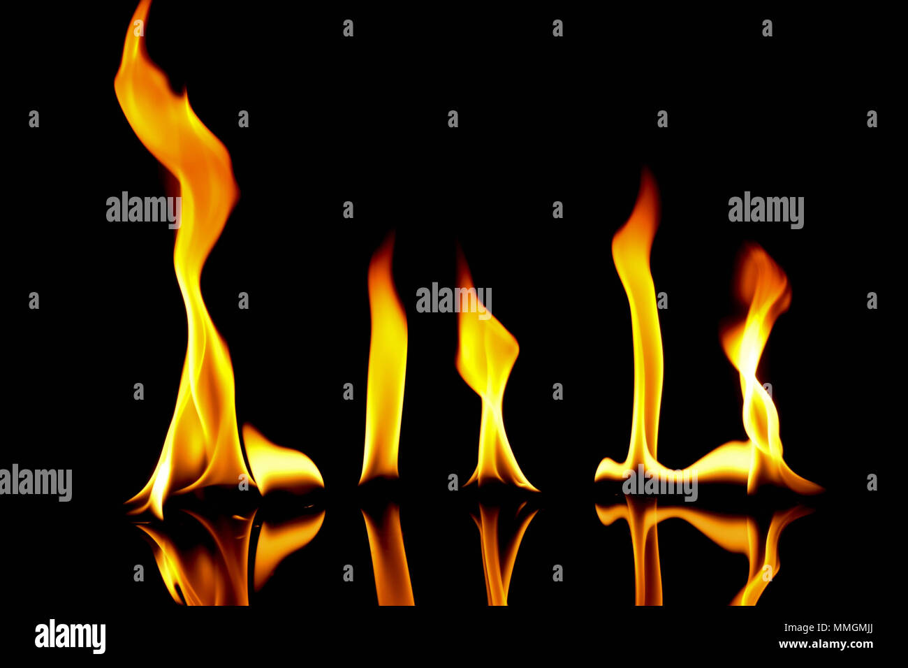 very hot fire abstract background. fire on the black background Stock ...
