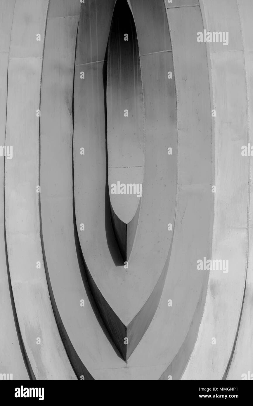 Abstract lines on architecture. modern architecture detail. Refined ...