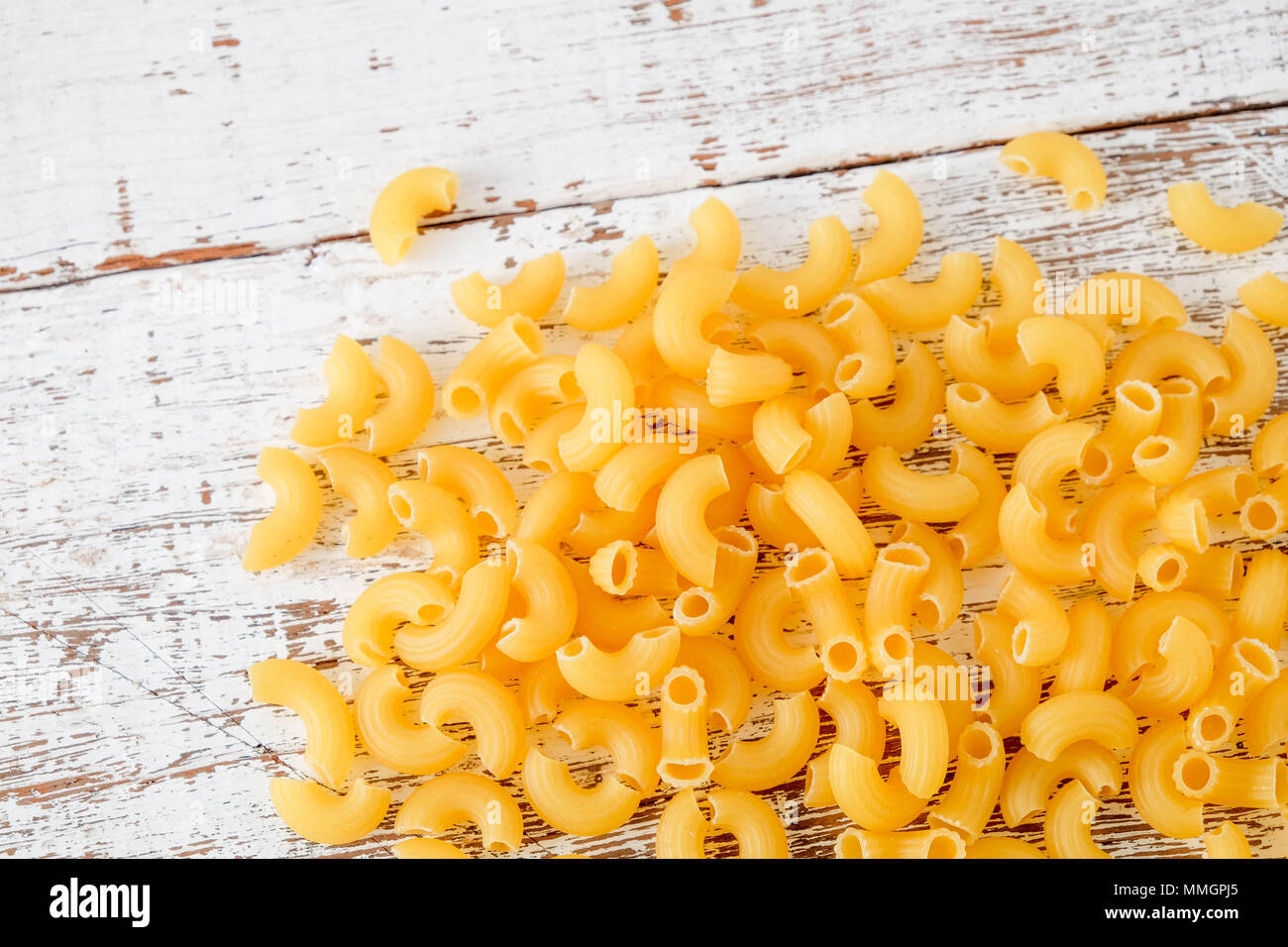 Italian food raw macaroni For cooking food made of flour Stock Photo ...