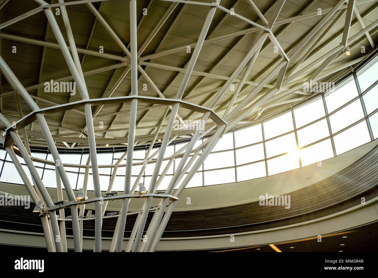 Abstract lines on architecture. modern architecture detail. Refined ...