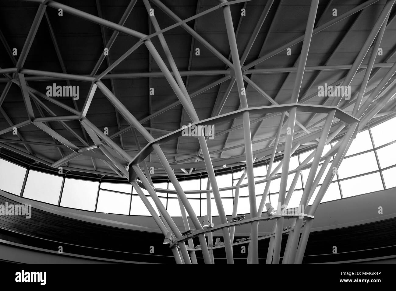 Abstract lines on architecture. modern architecture detail. Refined ...