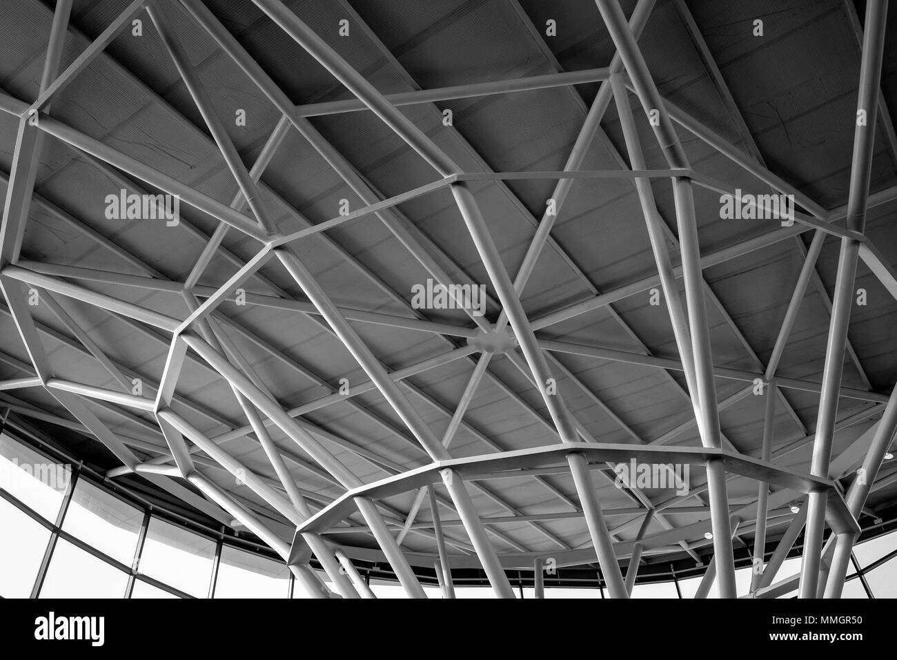 Abstract lines on architecture. modern architecture detail. Refined ...