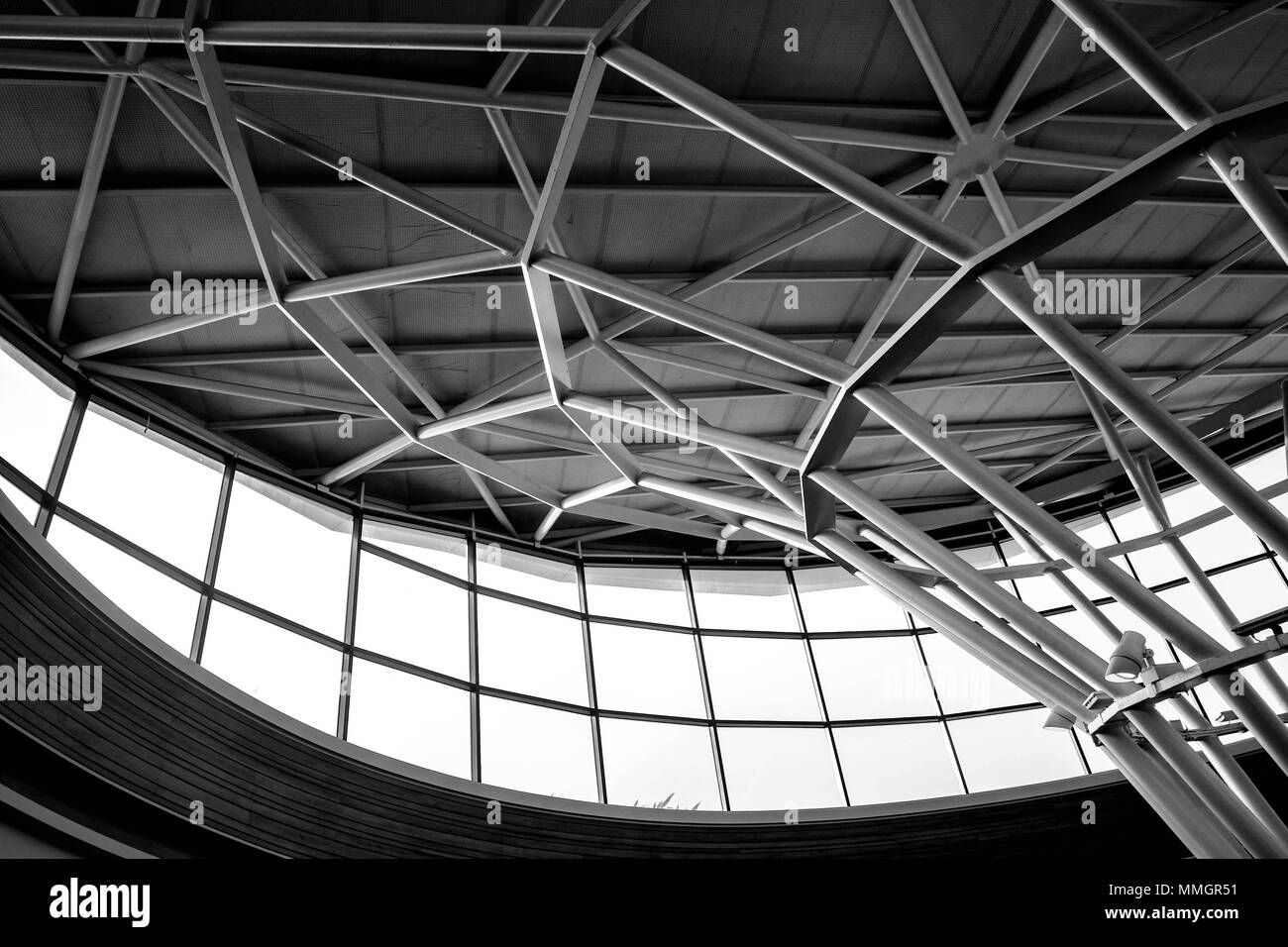 Abstract lines on architecture. modern architecture detail. Refined ...