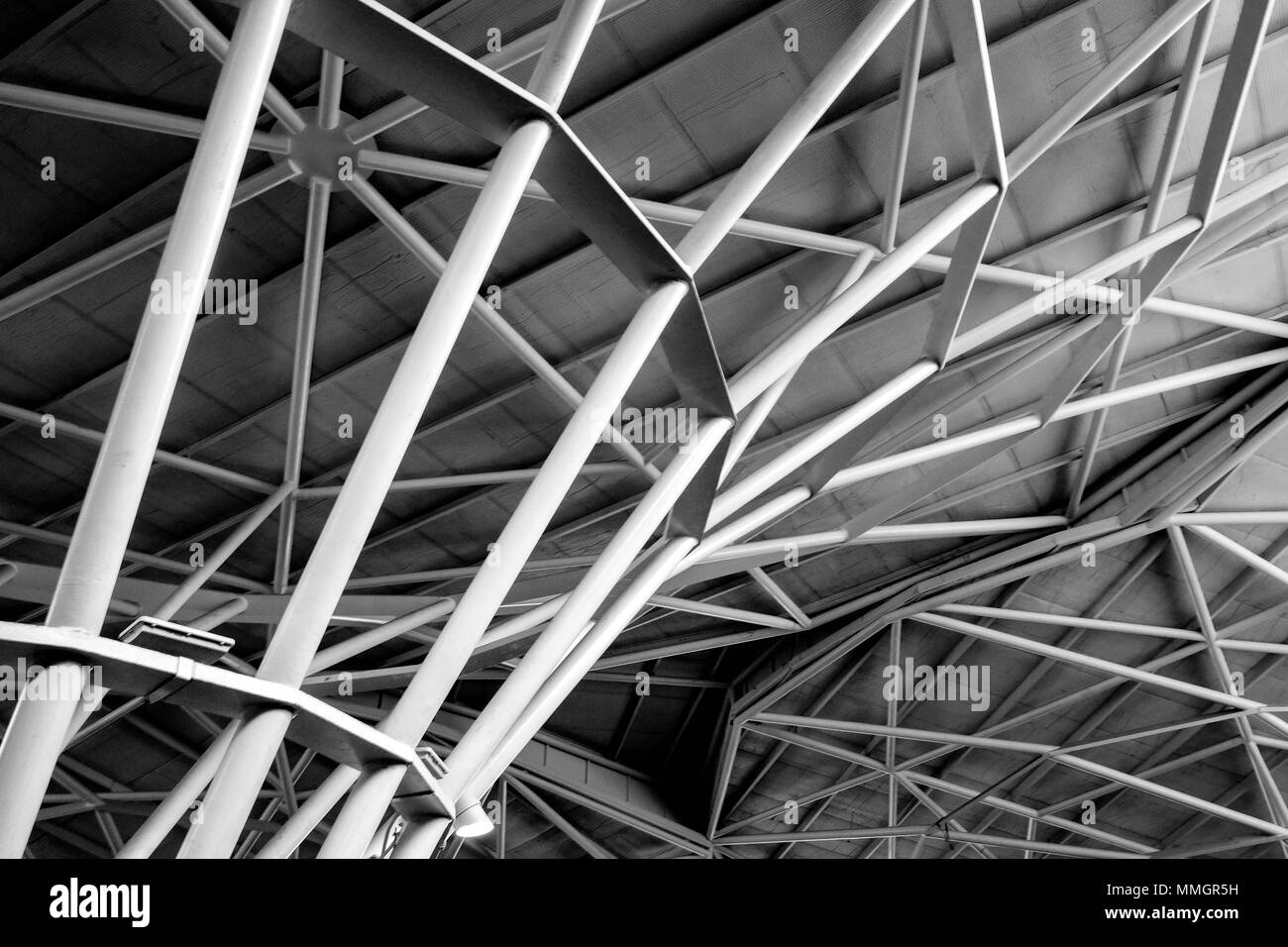 Abstract lines on architecture. modern architecture detail. Refined ...
