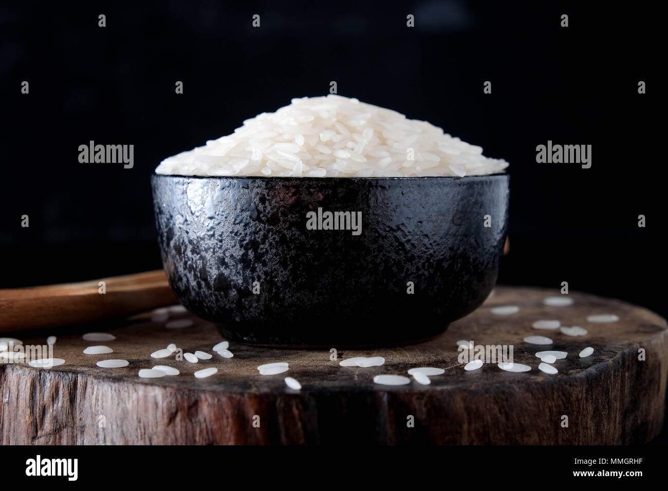 Asians eating a bowl of rice hi-res stock photography and images - Alamy