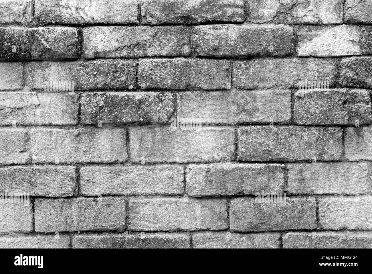 Blank canvas brick wall Black and White Stock Photos & Images - Alamy