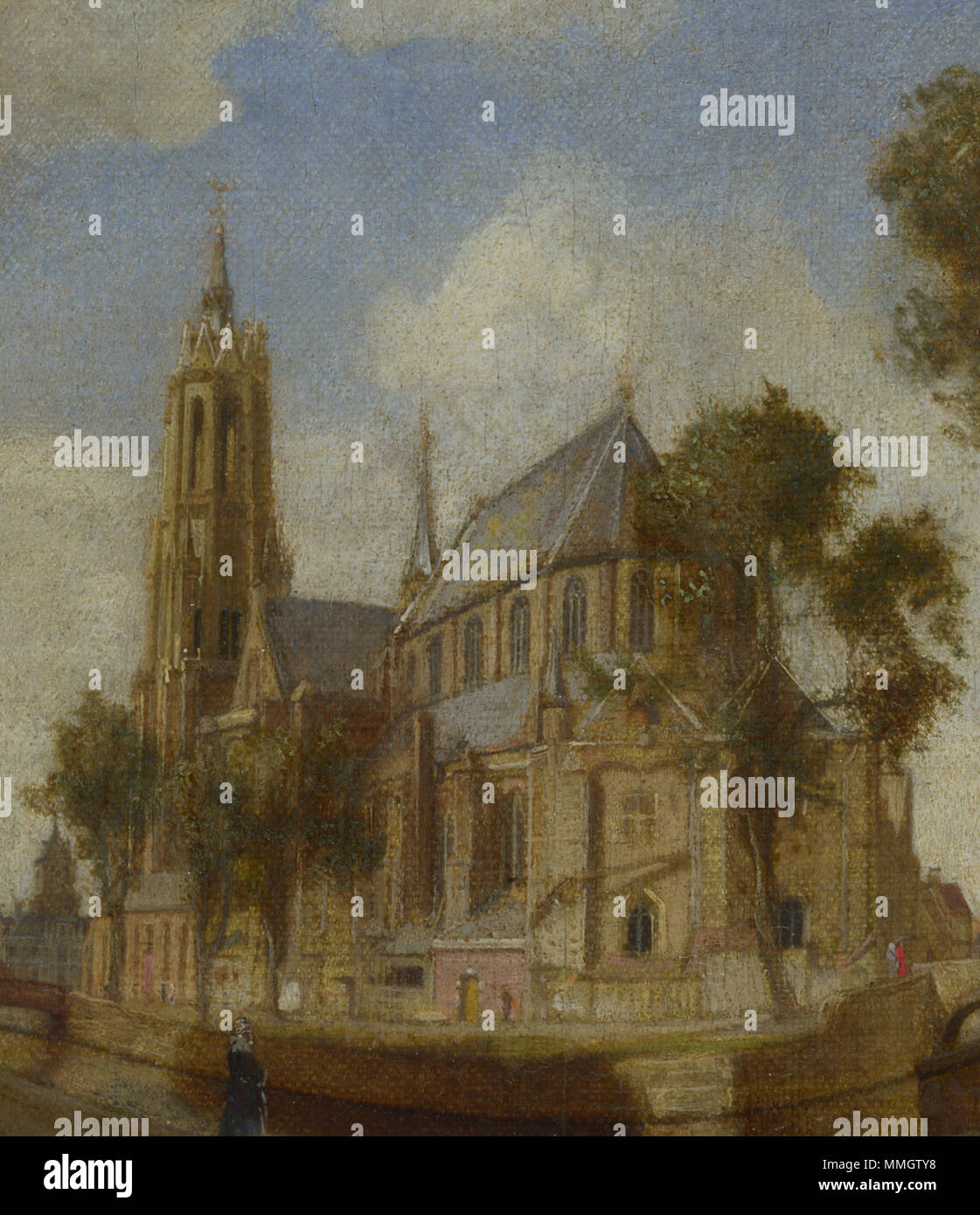 . English: The Nieuwe Kerk of Delft in the Fabritius-painting View of ...