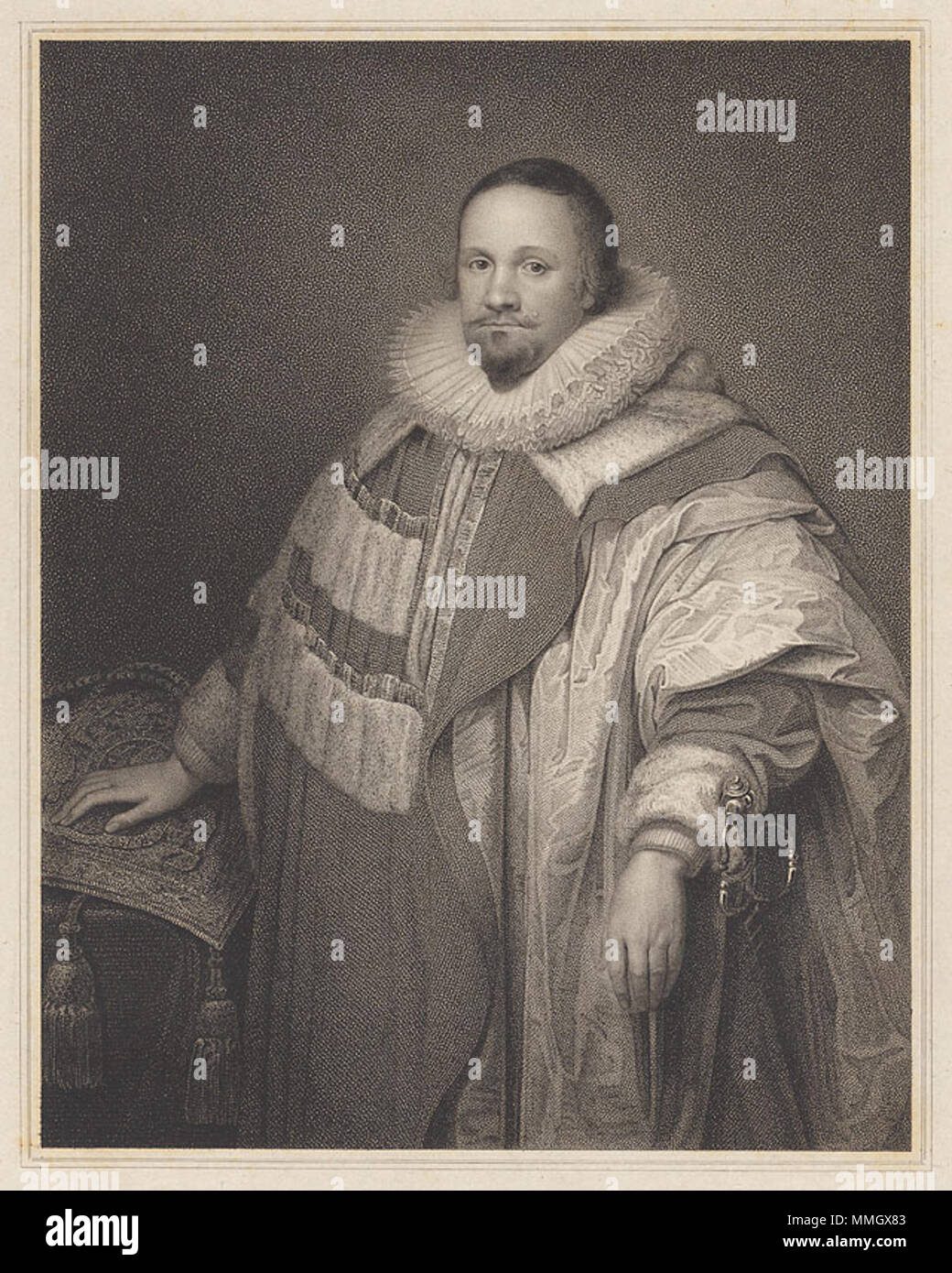 Portrait of Thomas Coventry, 1st Baron Coventry (1578-1640). 18th ...