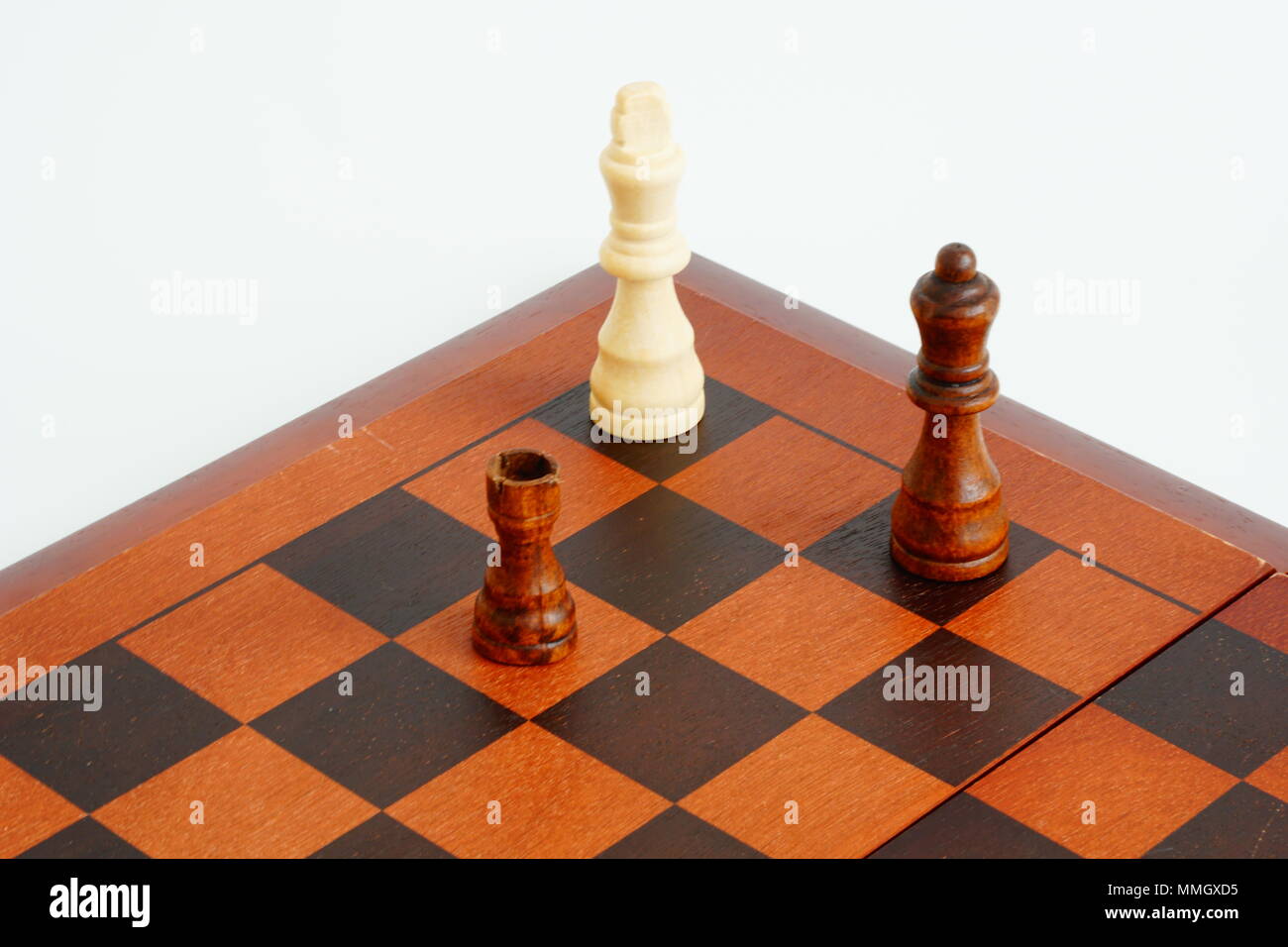The chess game, board and figures Stock Photo - Alamy