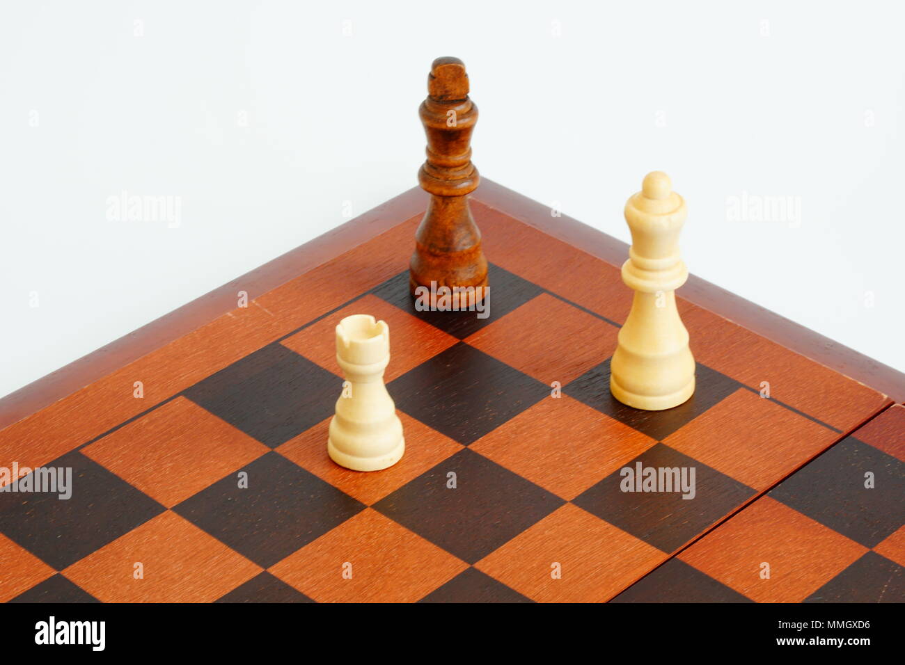 The chess game, board and figures Stock Photo - Alamy