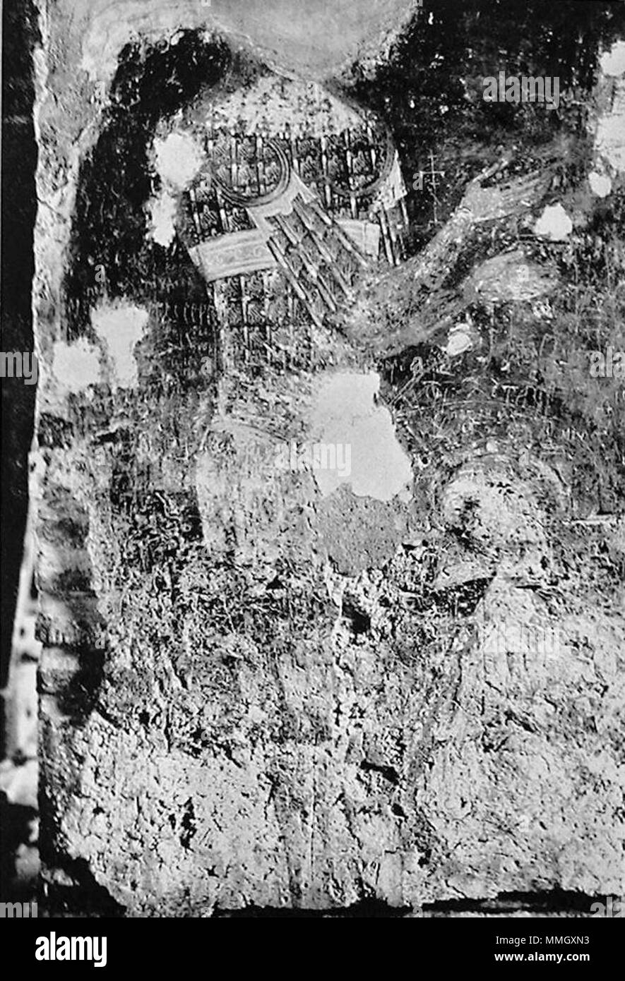 . Basarab I after a contemporary fresco from Biserica Domnească, Argeş ...