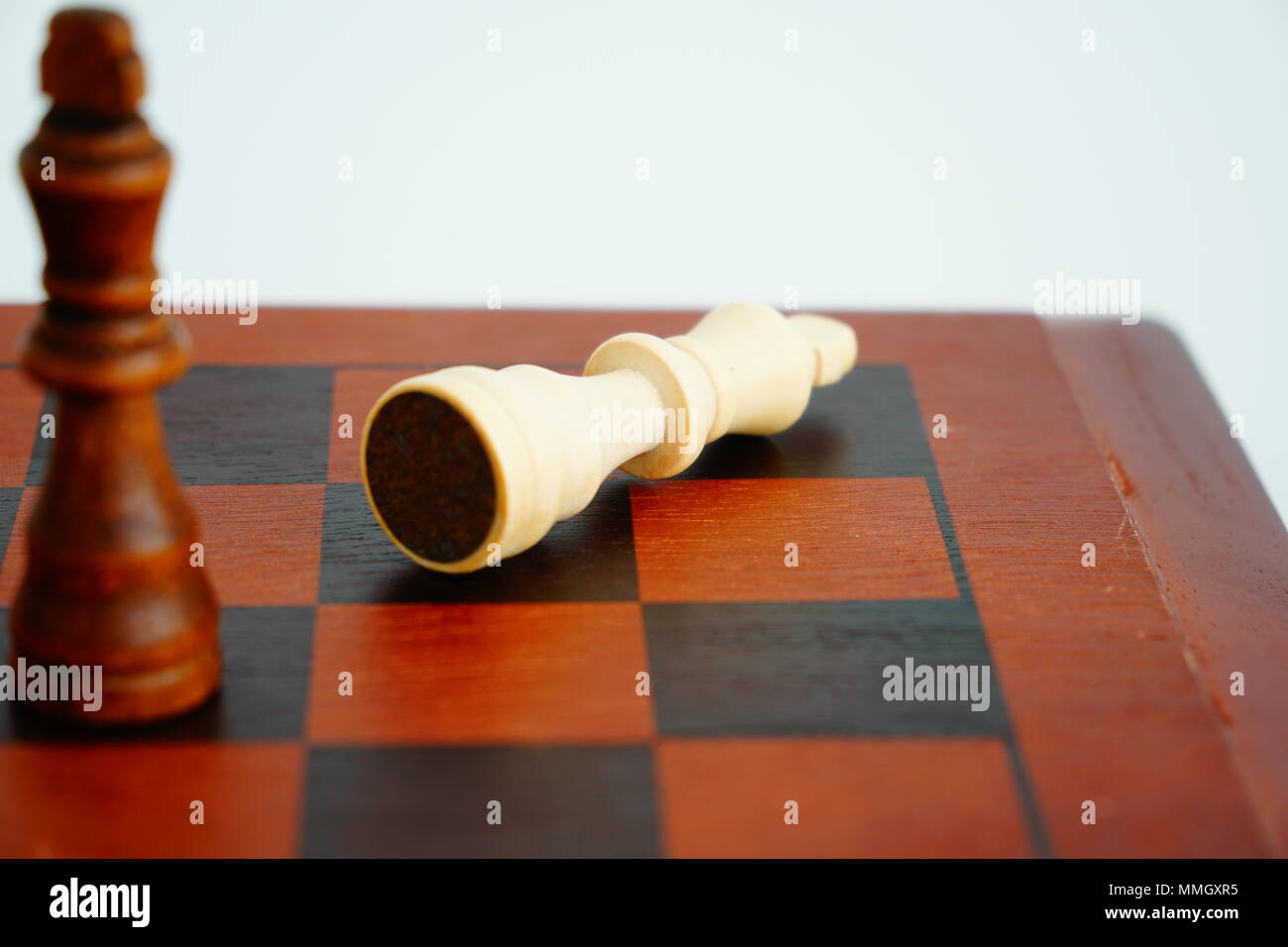 The chess game, board and figures Stock Photo - Alamy